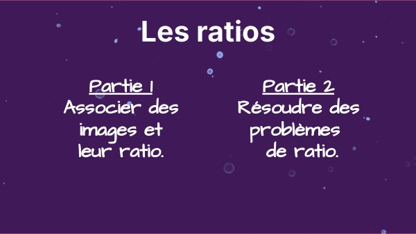 Les ratios