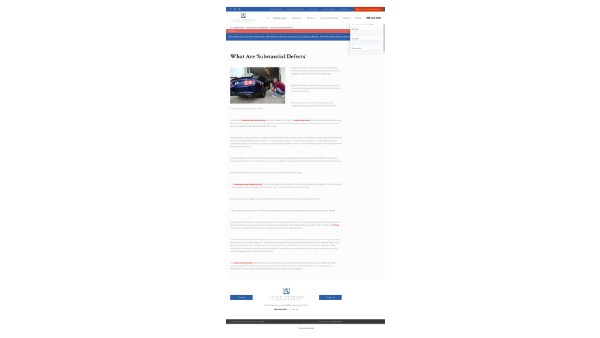 Identifying Substantial Defects in Lemon Law Cases