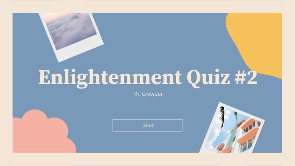 Enlightenment Quiz #2