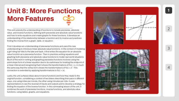 alg 1 unit 8 resources | Genially