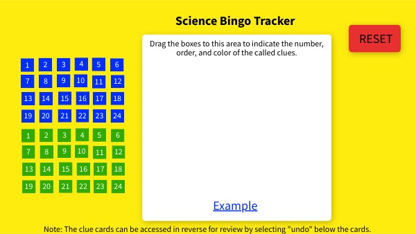 Bingo Tracker: 2 Categories