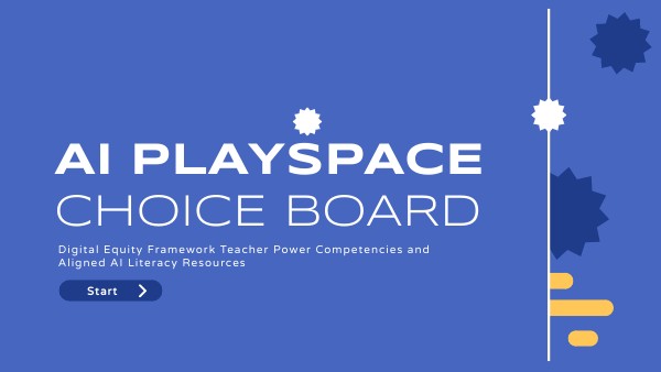 AI Playspace Choice Board [ENGLISH]