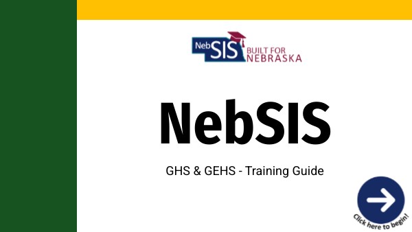 NebSIS Training
