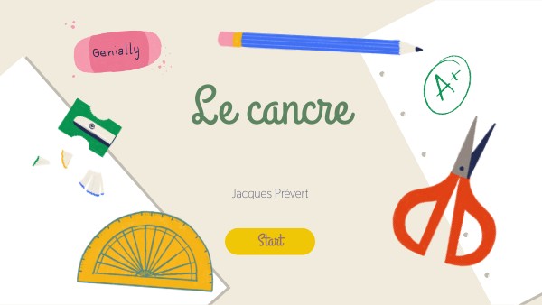 Le cancre de Jacques Prévert