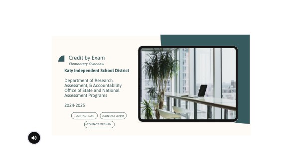 24-25 Katy ISD CBE Overview Elementary | Genially