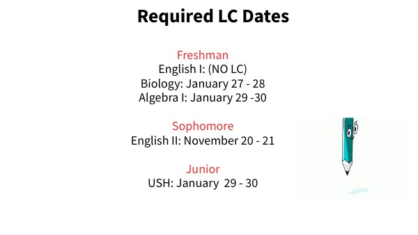 LC Dates Q3