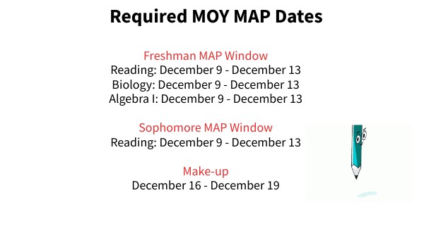 Dates MAP MOY