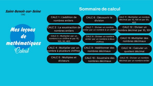 CM Maths calcul | Genially