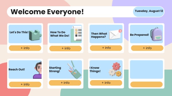 ES - First Week of School | Genially