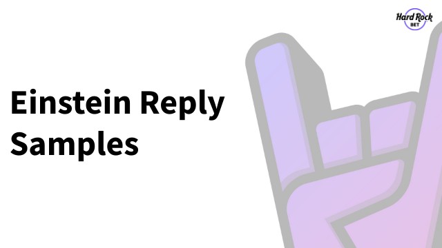 Einstein AI: Reply Samples