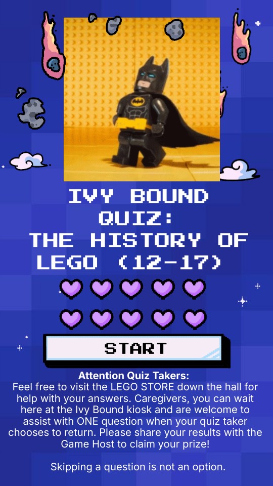 Ivy Bound: Lego Quiz (12-17)