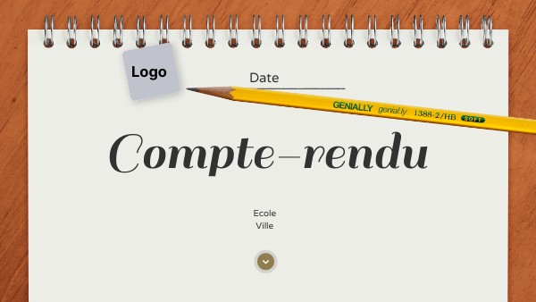 Compte-rendu modèle vierge | Genially