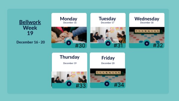 WEEKLY CALENDAR | Genially