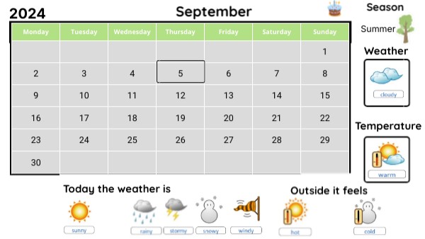 Calendrier 2024 2025 | Genially