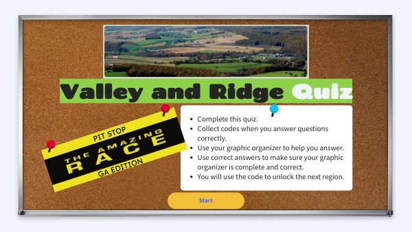 Valley and Ridge Quiz | Genially