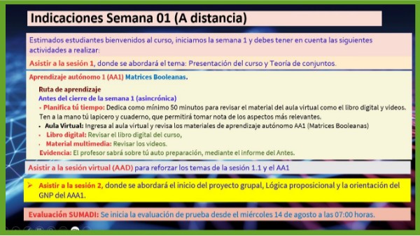 ORIENTACIONES DE LA SEMANA 01 (A DISTANCIA) | Genially