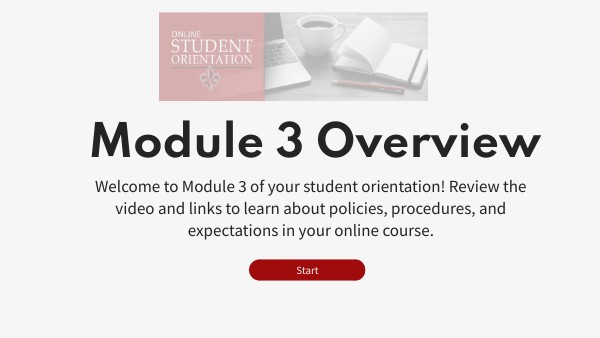 M3: Module 3 Overview | Genially