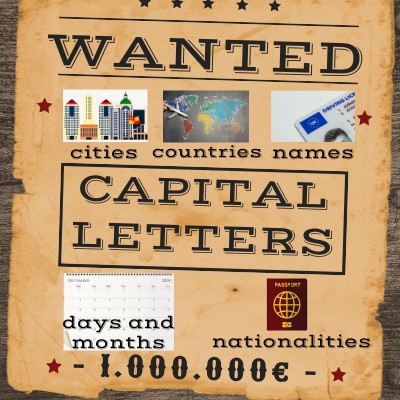 Capital letters wanted