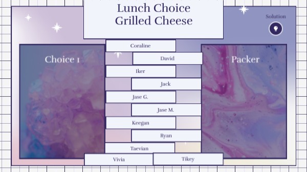 Lunch Choices | Genially