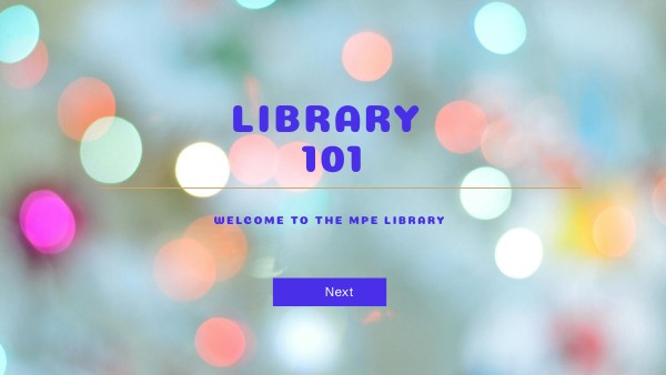 Library Orientation Breakout