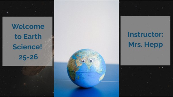 Earth Science Cover Page