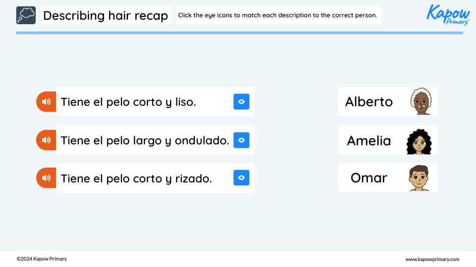 L5 Describing hair recap