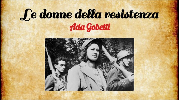 Ada Gobetti/ITA | Genially