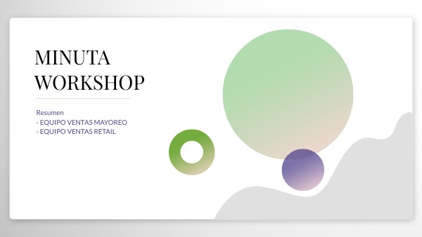 Minuta Workshop | Genially