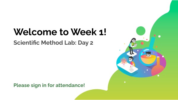 Week 1.2: Scientific Method Lab