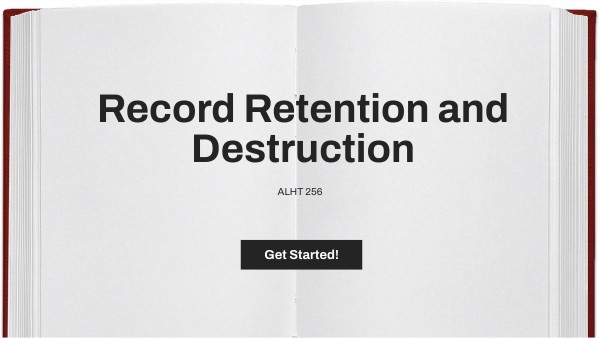Record Retention and Destruction | Genially