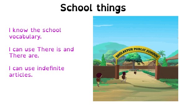 2.b-School things | Genially