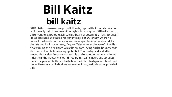 Bill Kaitz