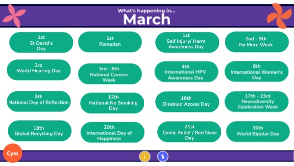 Bilingual March RESPECT Calendar | Genially