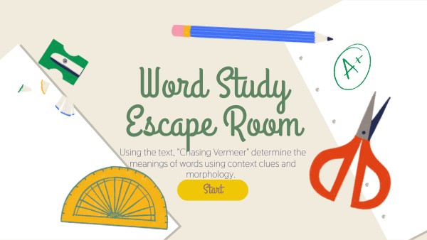 Word Study Escape Room | Genially