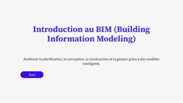 Introduction au BIM (Building Information Modeling) | Genially