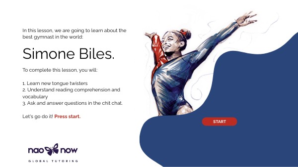 Simone Biles NaoNow Lesson