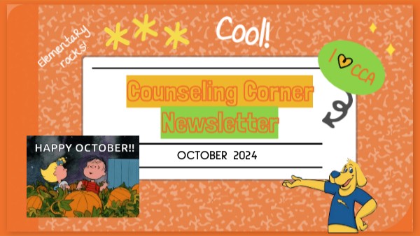 October - Counseling Corner Newsletter