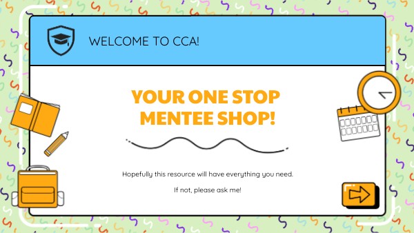 One Stop Mentee Shop | Genially