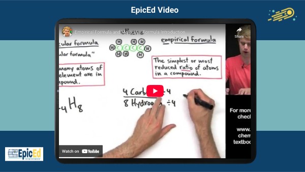 Chem B 1.10 Empirical & Molecular Formulas