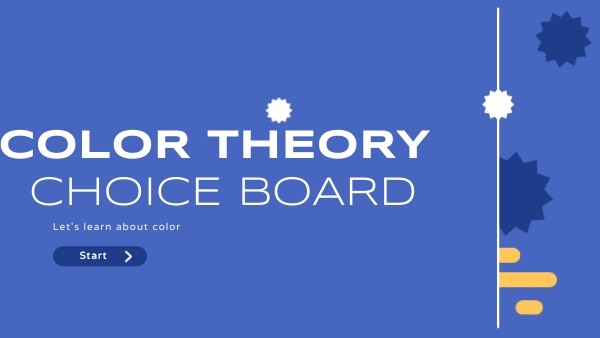 Color Theory Choice Board | Genially