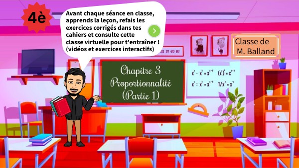 (4ème) Chapitre 3 - Proportionnalité (Partie 1) | Genially