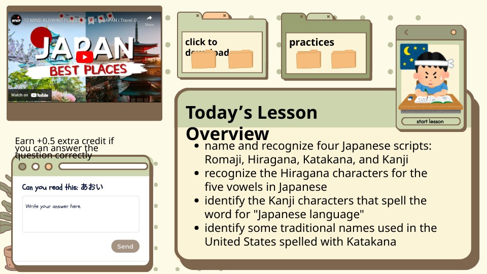 1.1.5 Japanese Writing: Hiragana, Katakana, Kanji