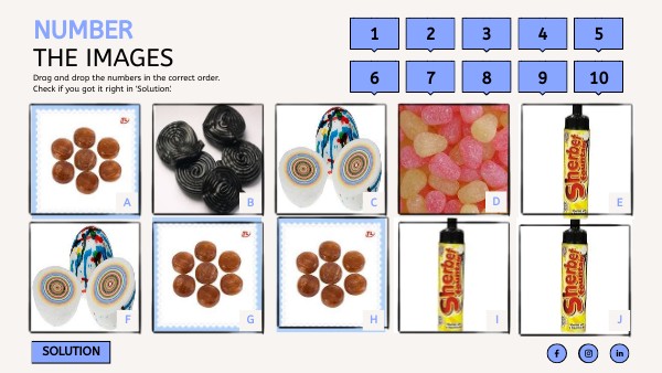 NUMBER THE IMAGES | Genially