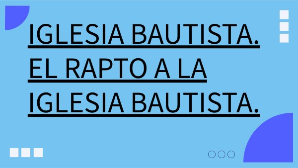 El Rapto A La Iglesia Genially