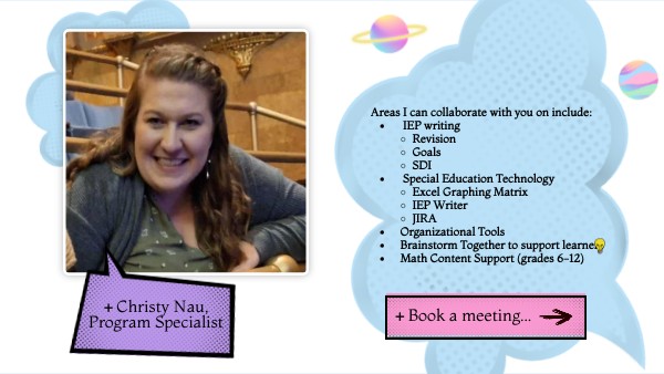 Christy Nau, Program Specialist