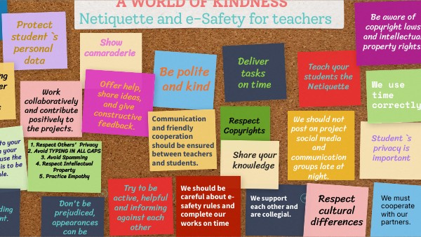 Project's netiquette and e-Safety rules