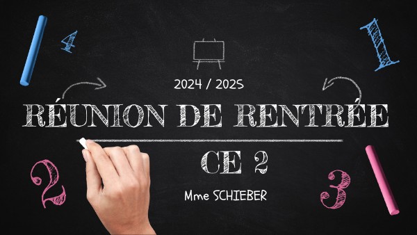 Réunion de Rentrée 2024 | Genially