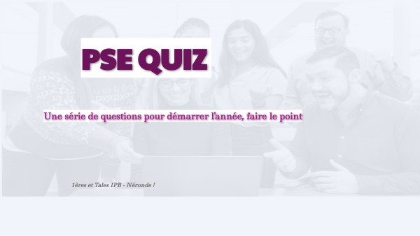 PSE Quiz