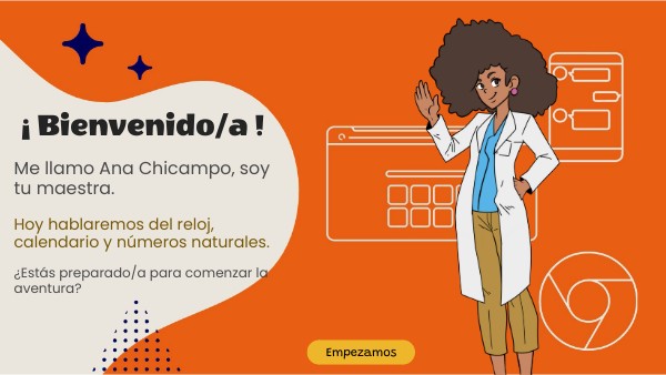 Reloj-calendario y números naturales | Genially