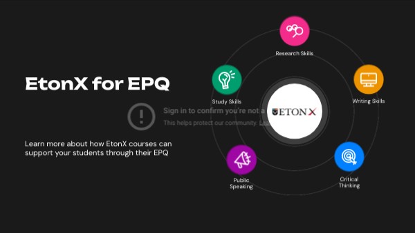 EtonX EPQ Courses